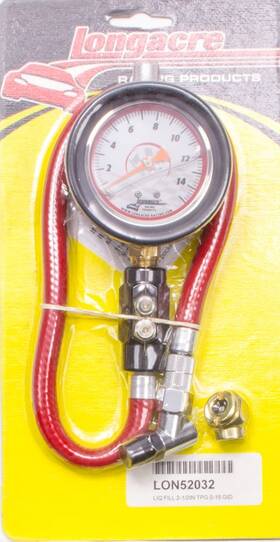 52-52032 LONGACRE RACING PRODUCTS Tire Gauge Gid Dual Bleed